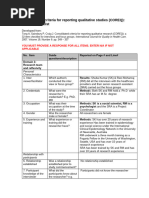 COREQ Checklist for Qualitative Research | PDF | Qualitative Research ...