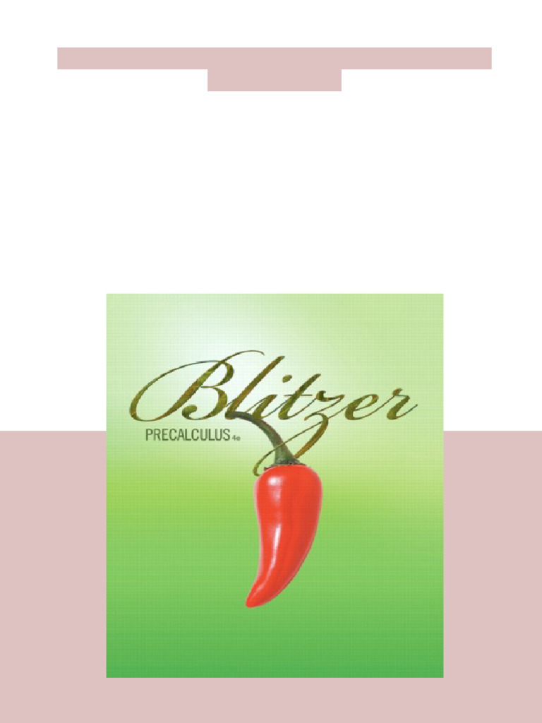 Test Bank for Precalculus, 4th Edition, Blitzer full | PDF ...