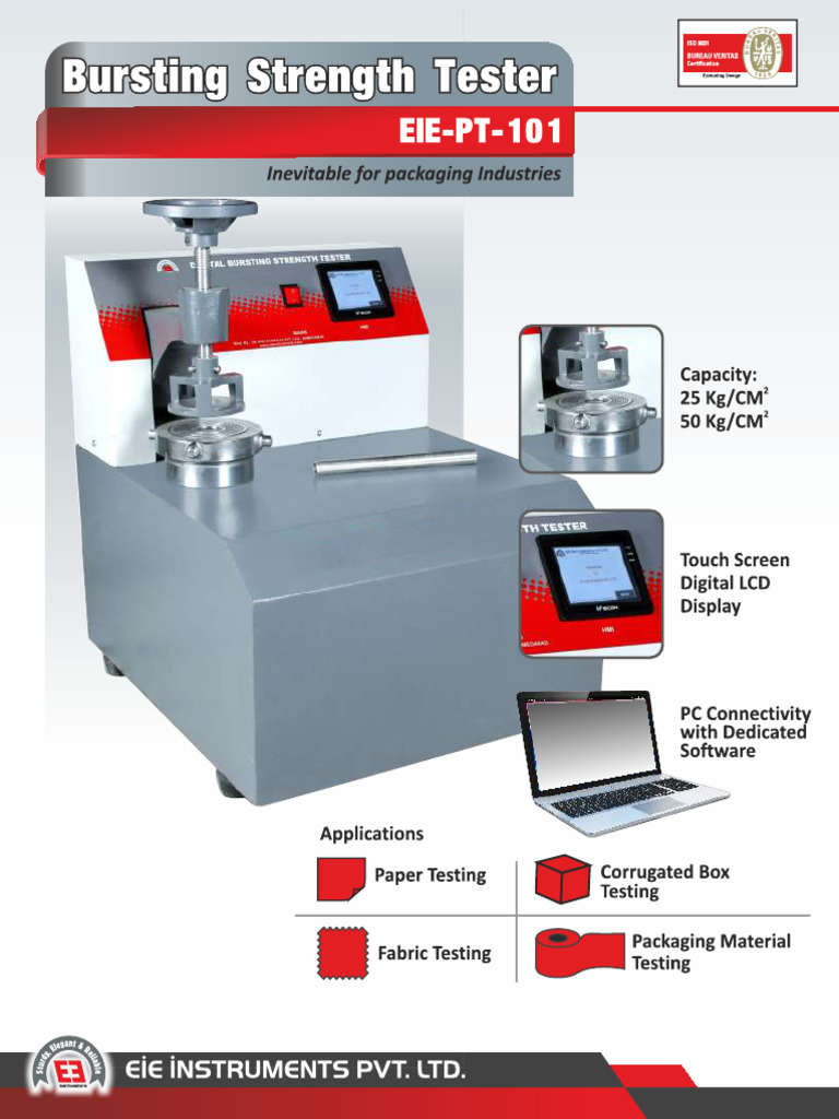 Bursting Strength Tester | PDF