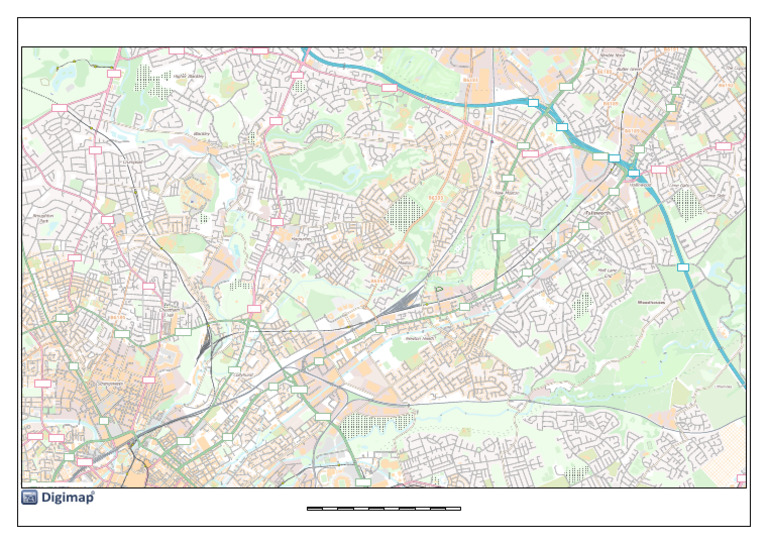 Moston Brook Basemap For Mapping | PDF | Geographic Data And ...