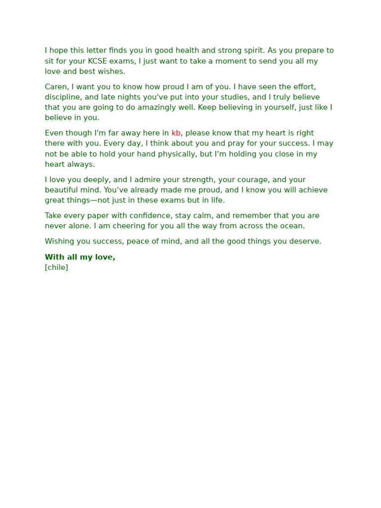 I Hope This Letter Finds You in Good Health and Strong Spirit | PDF