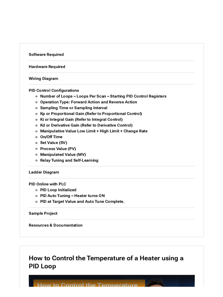 PID Temperature Control for Heaters | PDF | Electrical Engineering ...