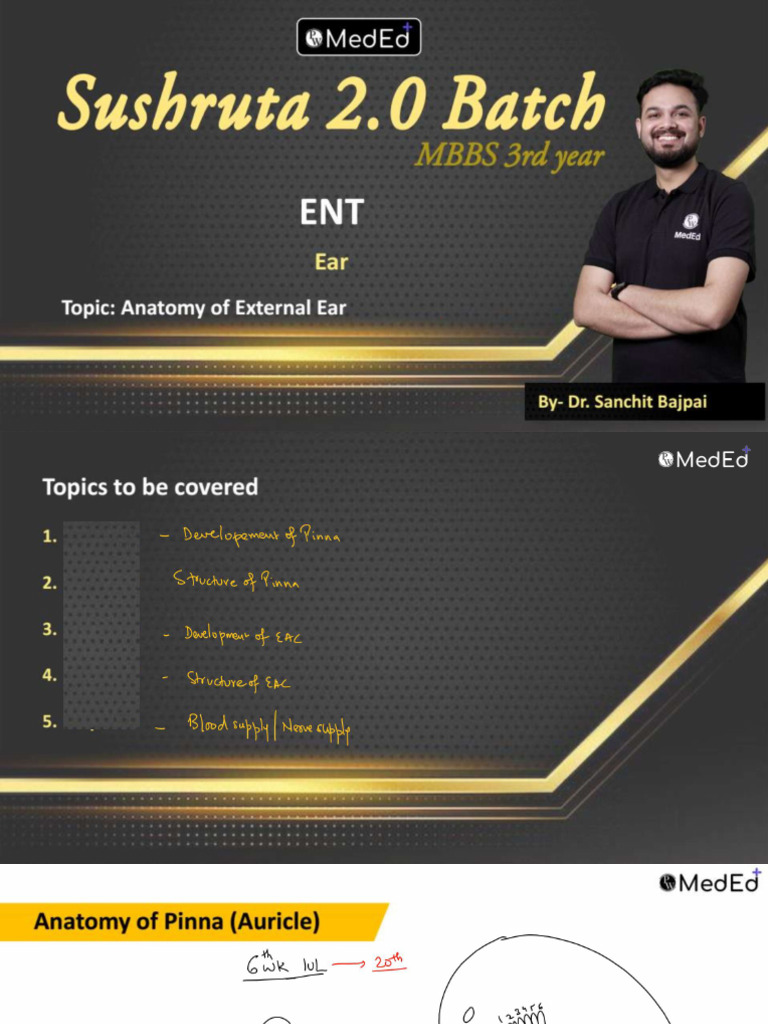 01 Anatomy of External Ear | PDF