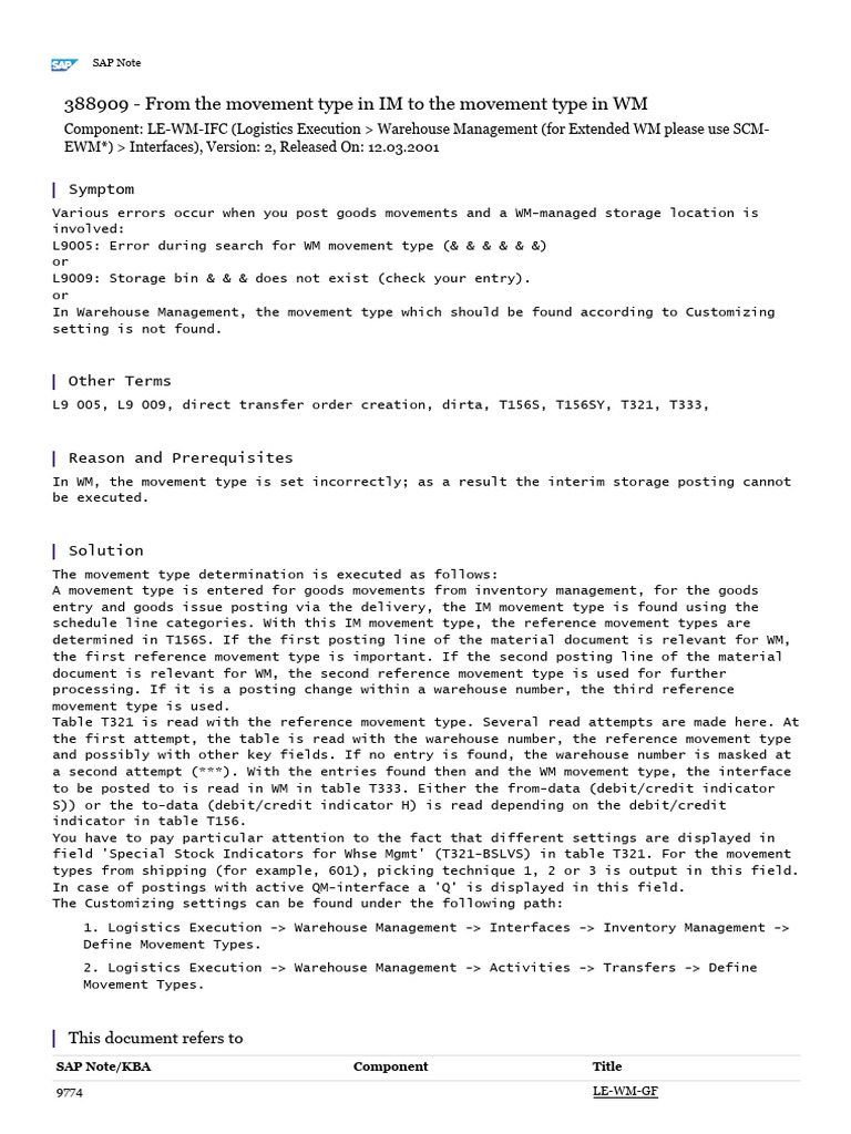 E - 20250416 - From The Movement Type in IM To The Movement Type in WM ...