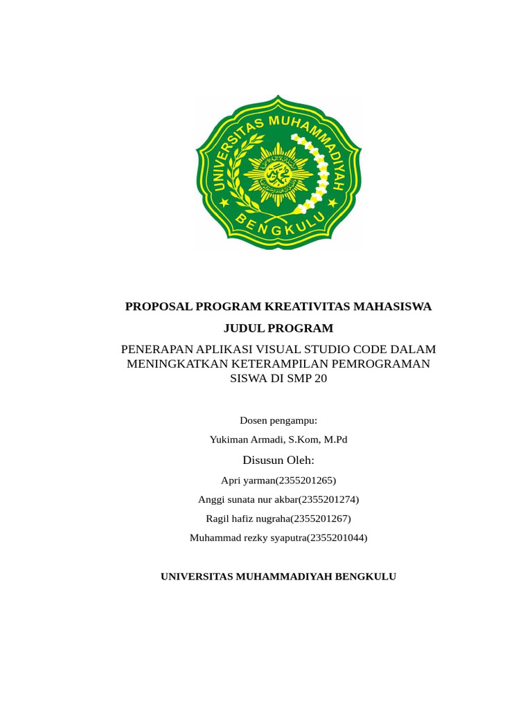 Penerapan VS Code untuk Siswa SMP | PDF