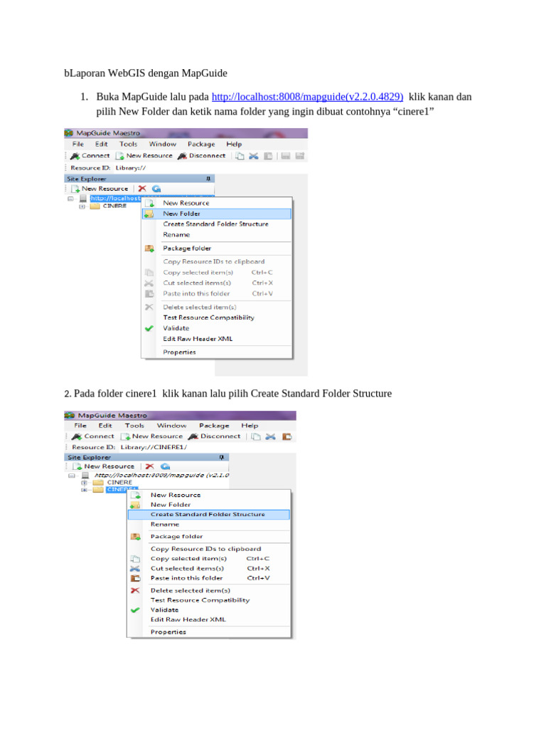Tutorial Membuat WebGIS Dengan MapGuide | PDF