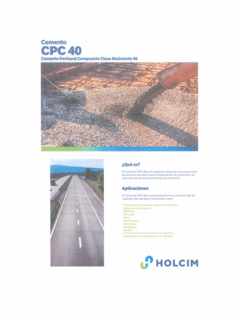 Ficha Técnica CPC 40 May | PDF