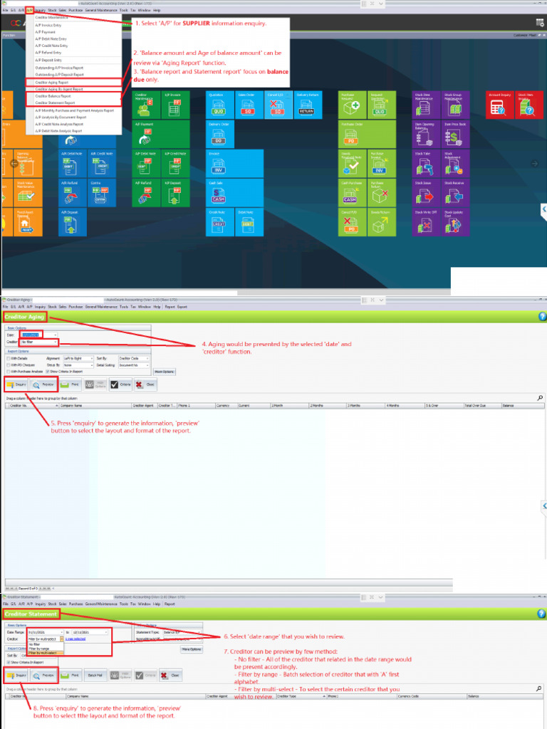 SOP - Autocount - AP AR Function | PDF