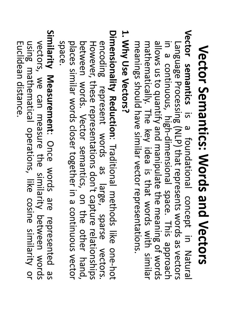 18 Vector Semantics | PDF | Euclidean Vector | Applied Mathematics