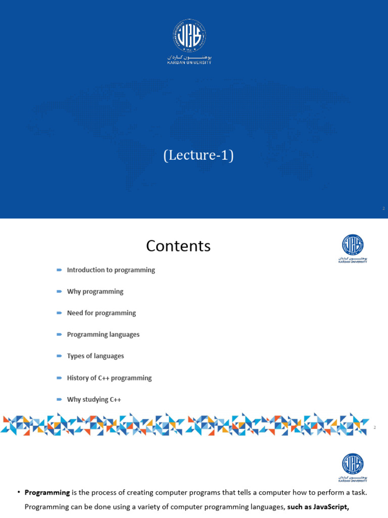 1.Introduction to Programming~566 2 | PDF | Object Oriented Programming ...