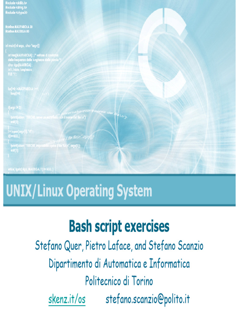 U06s03 Script Exercises | PDF | Computer File | Operating System Technology
