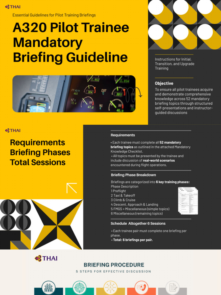 A320 Mandatory Briefing Guideline (Compressed) 3 | PDF