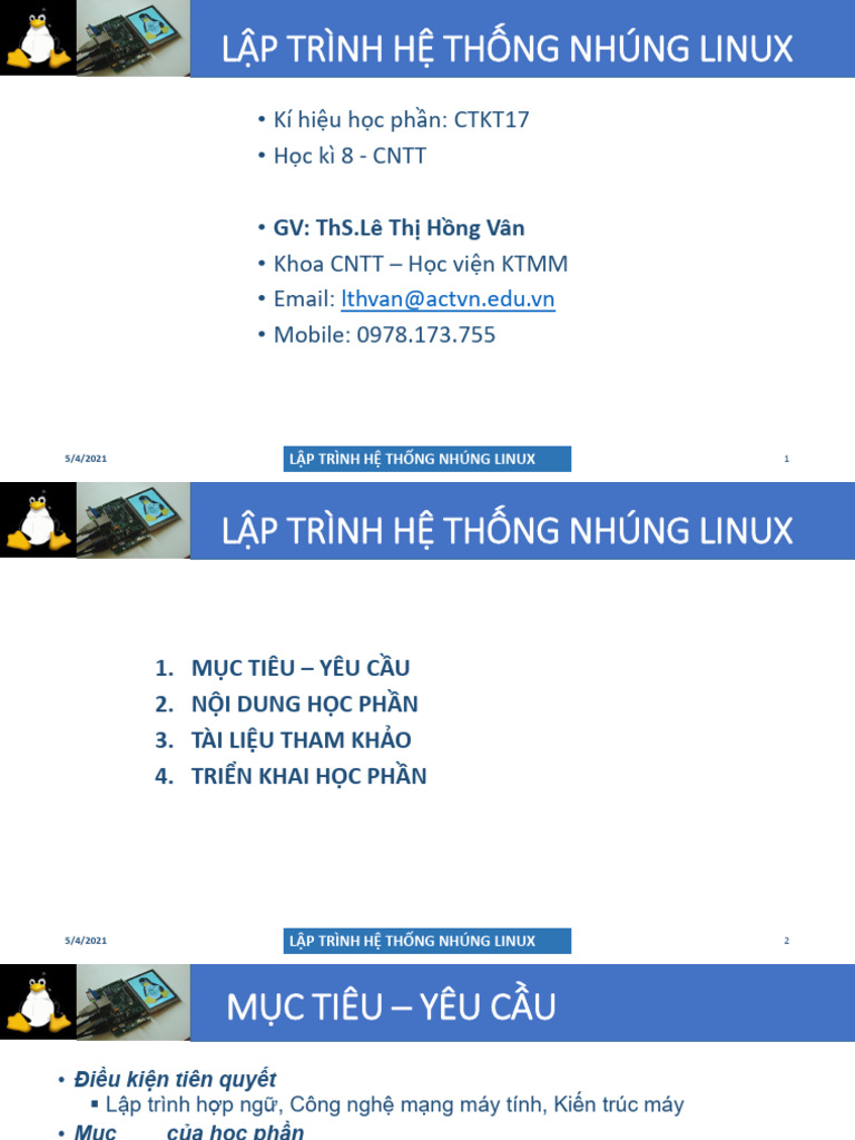 0.Gioi Thieu Hoc Phan | PDF