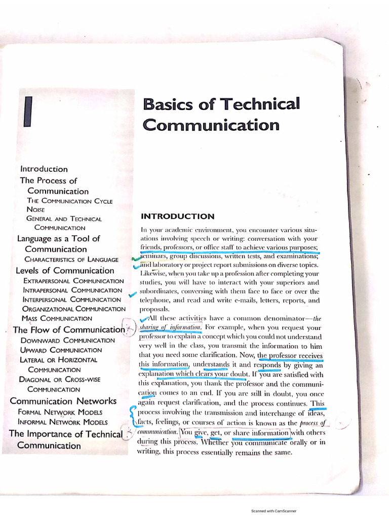 UNIT 1 TEXT CONTENTS Basics of Communication | PDF