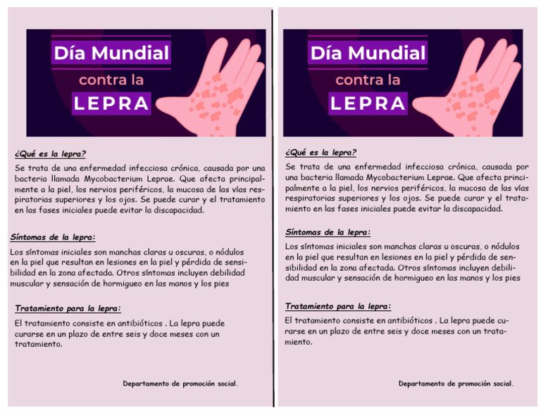 Dia Mundial de La Lepra | PDF