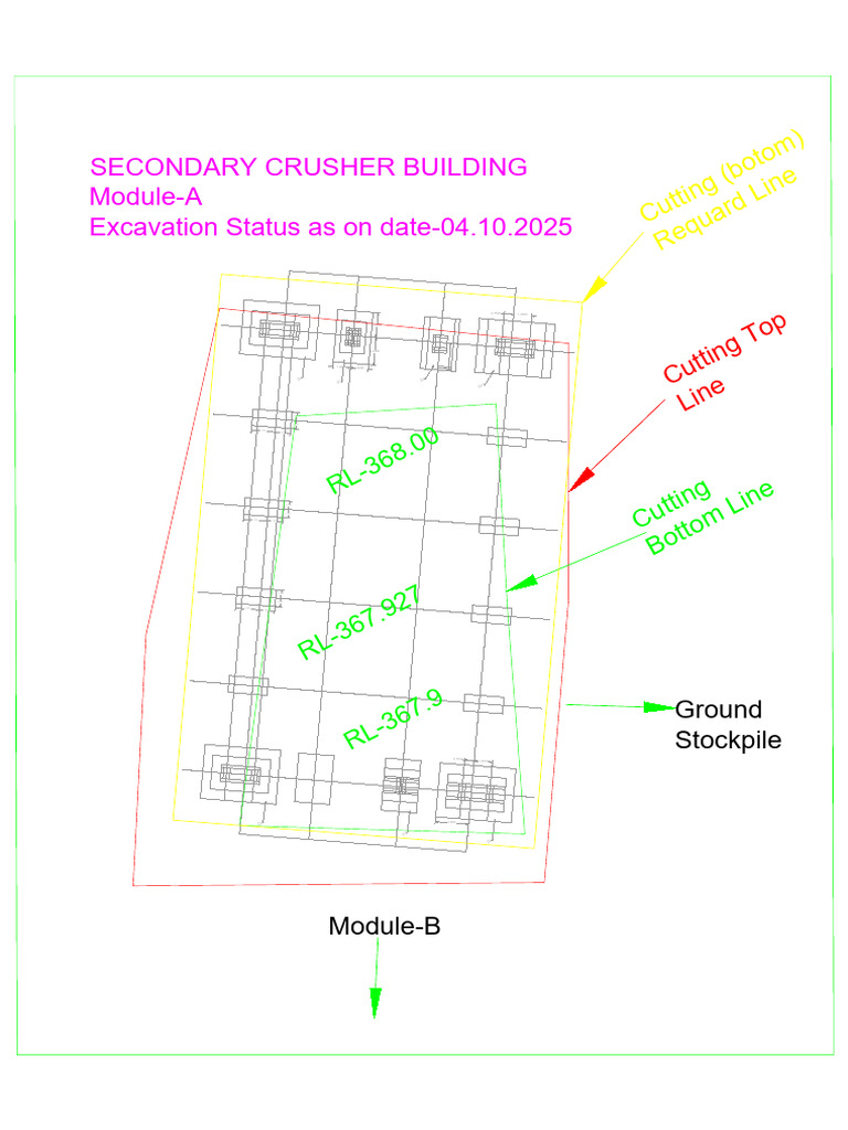 Secondary Crusher Building Module-A Excavation Status.1 | PDF