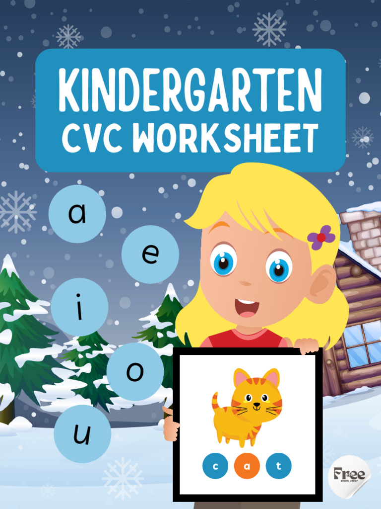 CVC Kindergarten Worksheet | PDF
