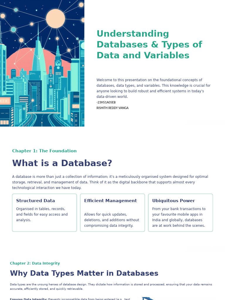 Understanding Databases and Types of Data and Variables | PDF | Databases | Data Type