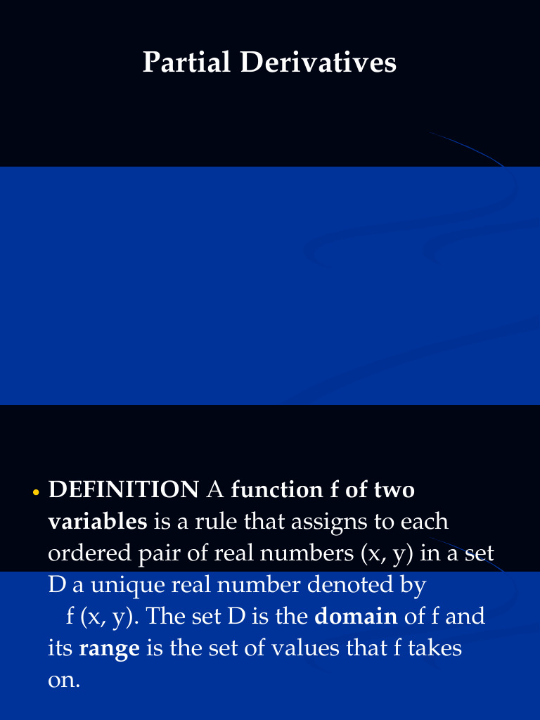PPT- Partial Differntiation.pptx 20250902 161603 0000 (1) | PDF | Derivative | Function ...