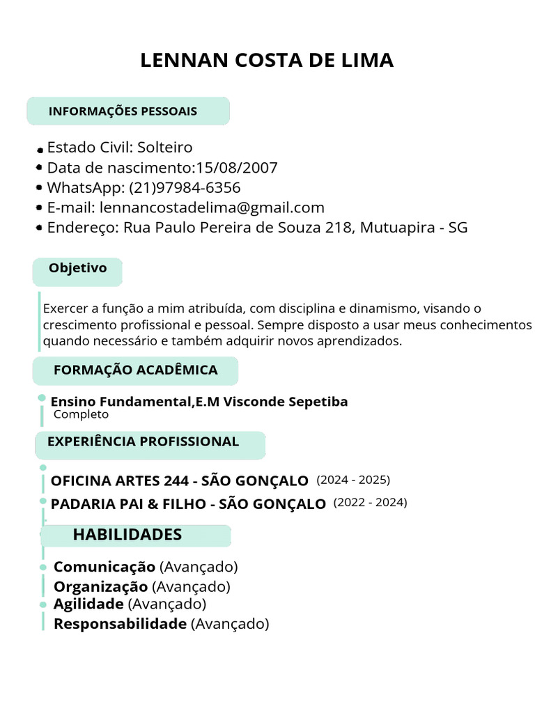 Currículo - LENNAN COSTA.pdf 20250122 160308 0000.PDF.pdf | PDF