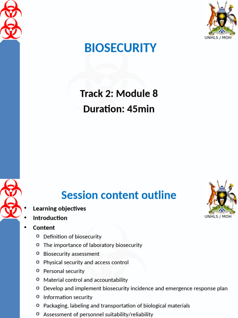 Module 6 Laboratory Biosecurity Reviewed (Autosaved) | PDF ...