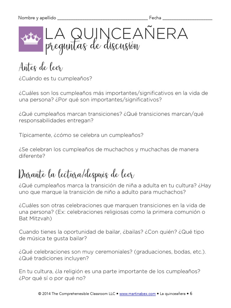 La Quinceañera: Celebración Cultural Latina | PDF | Cumpleaños ...