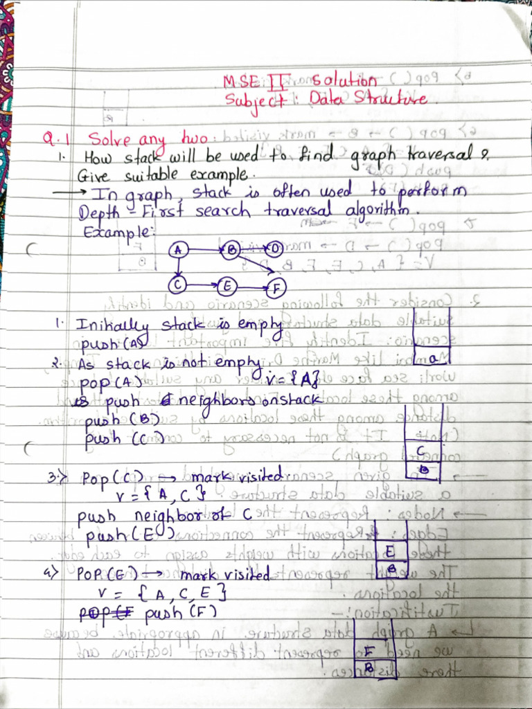 DS MSE 2 Solution 24-25 | PDF