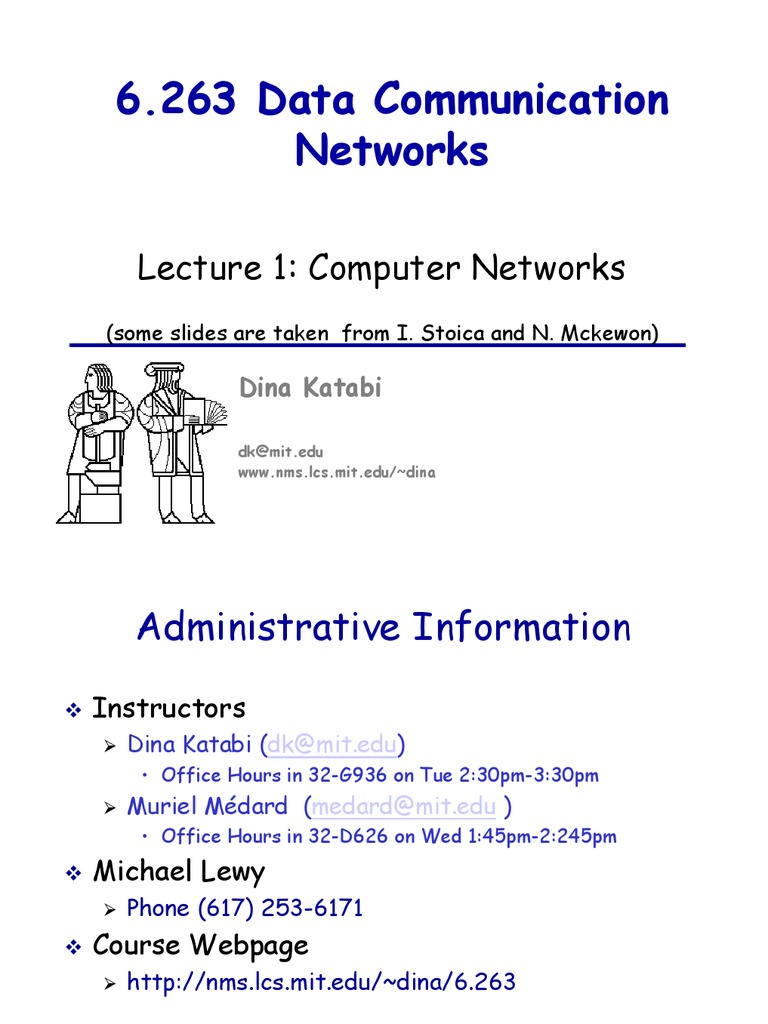 6.263 Data Communication Networks | PDF | Routing | Computer Network