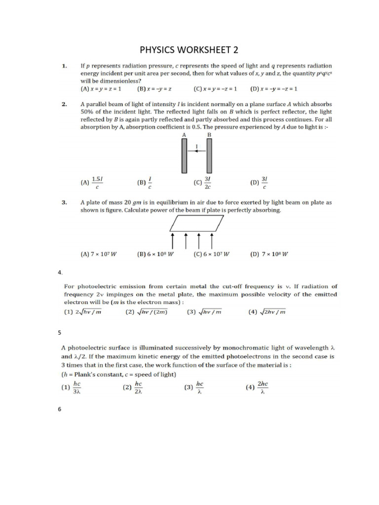 Ws2 Modern Physics | PDF