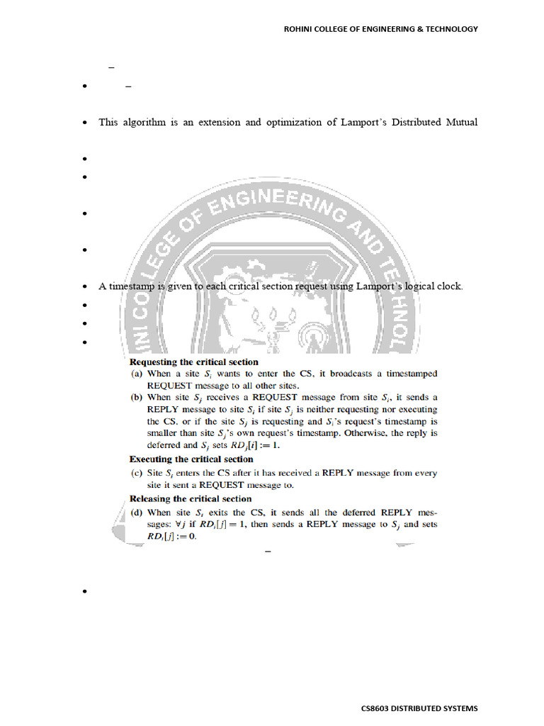 Ricart Agrawala Algorithm | PDF | Distributed Computing | Concurrent ...