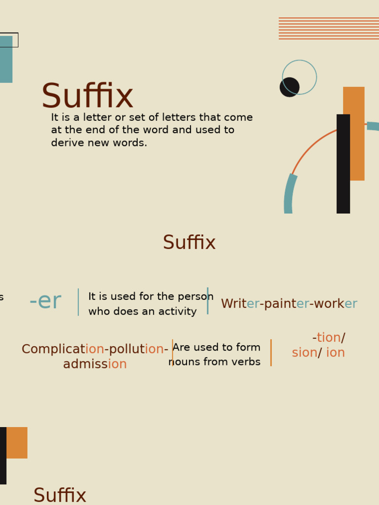 Understanding Word Suffixes and Usage | PDF