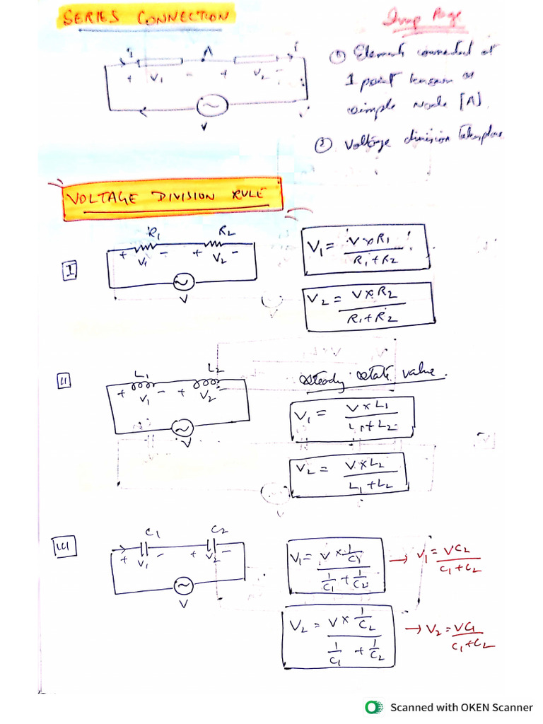 Voltage Division Rule | PDF