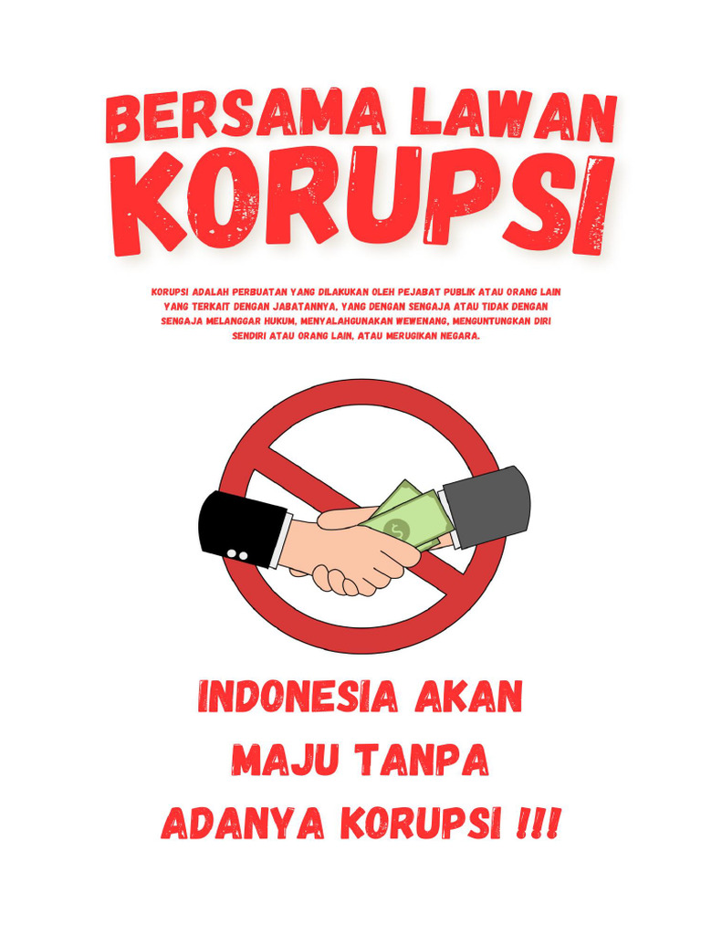 Poster Anti Korupsi | PDF