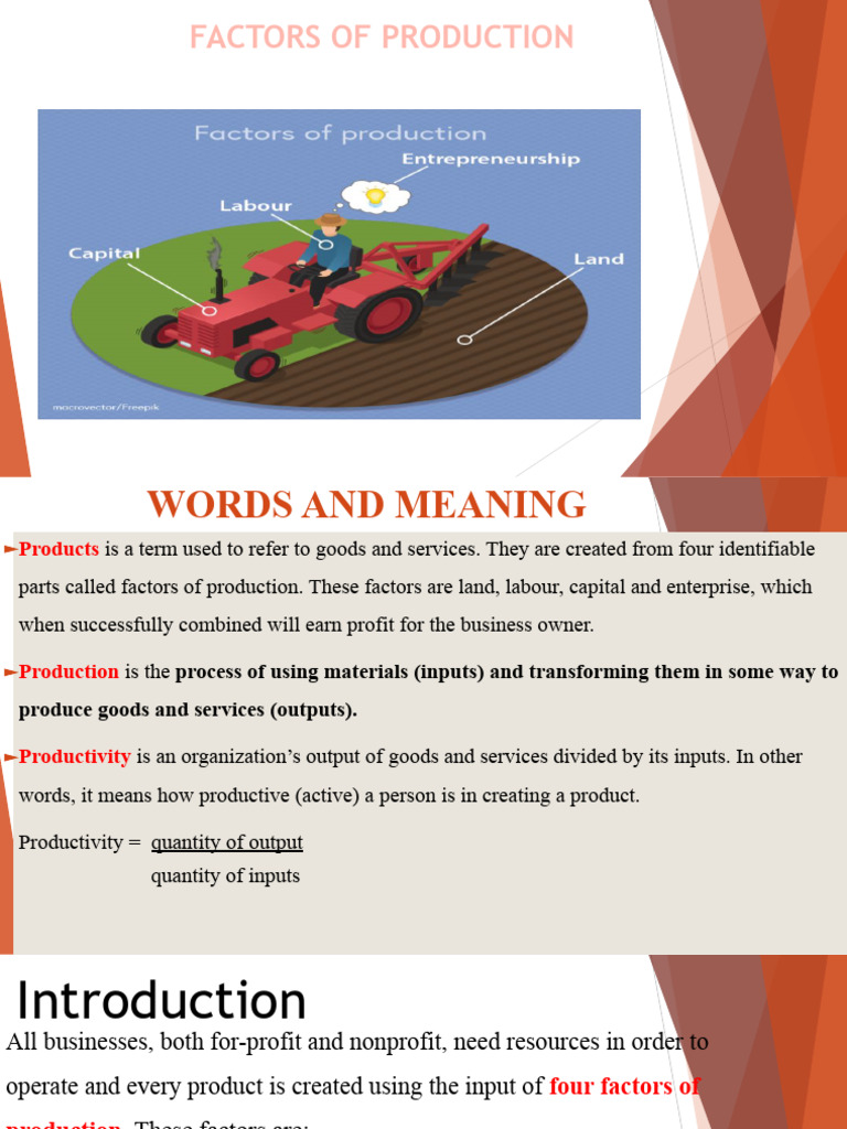 Understanding Factors of Production | PDF | Capital (Economics ...