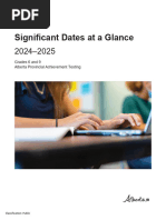 Alberta Grade 9 PAT Schedule 2024-2025 | PDF | Alberta | English Studies