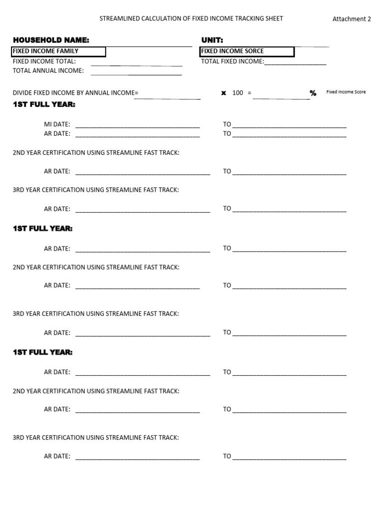 Streamline Tracking Sheet | PDF