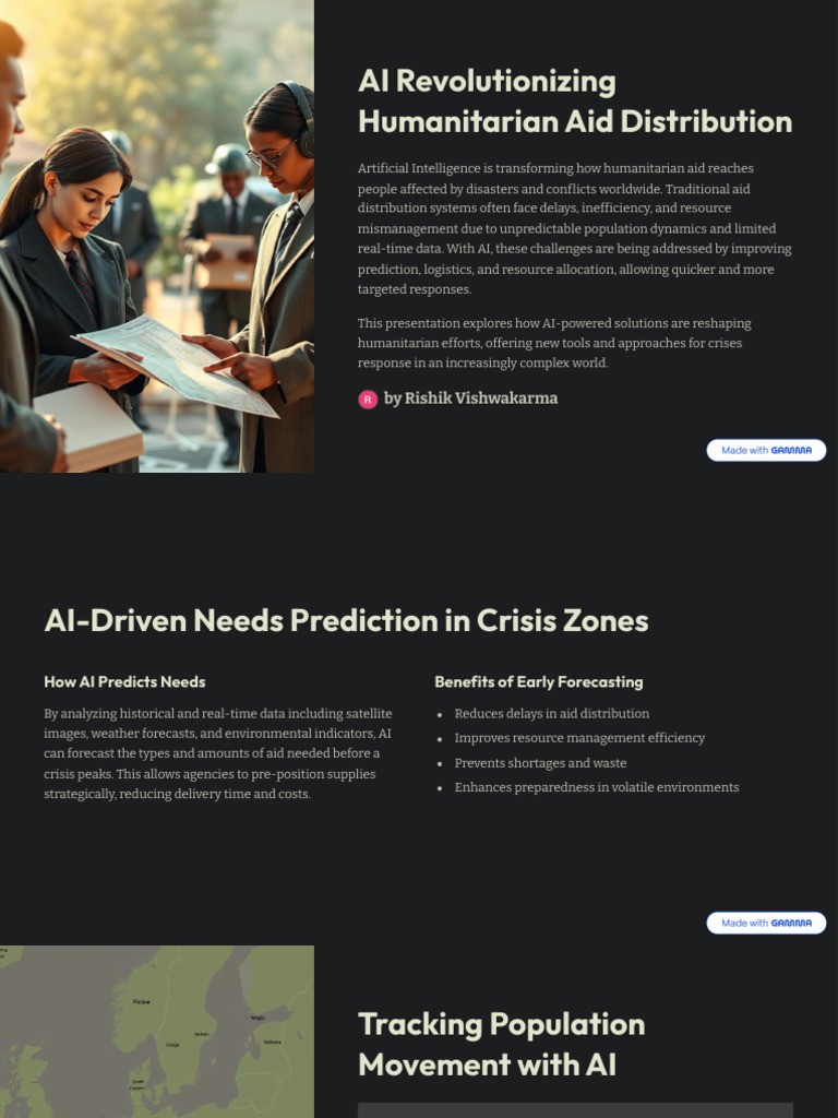 AI Revolutionizing Humanitarian Aid Distribution | PDF | Artificial ...