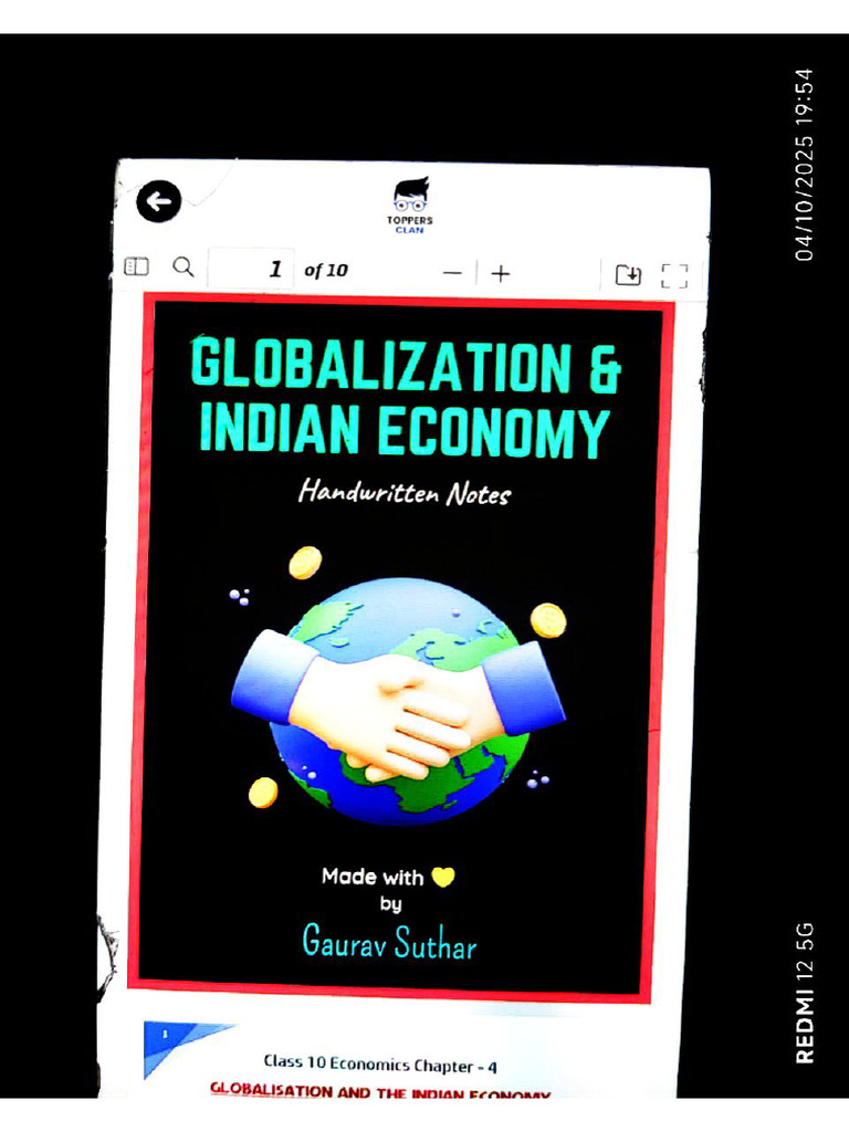 Globalization & Indian Economy | PDF