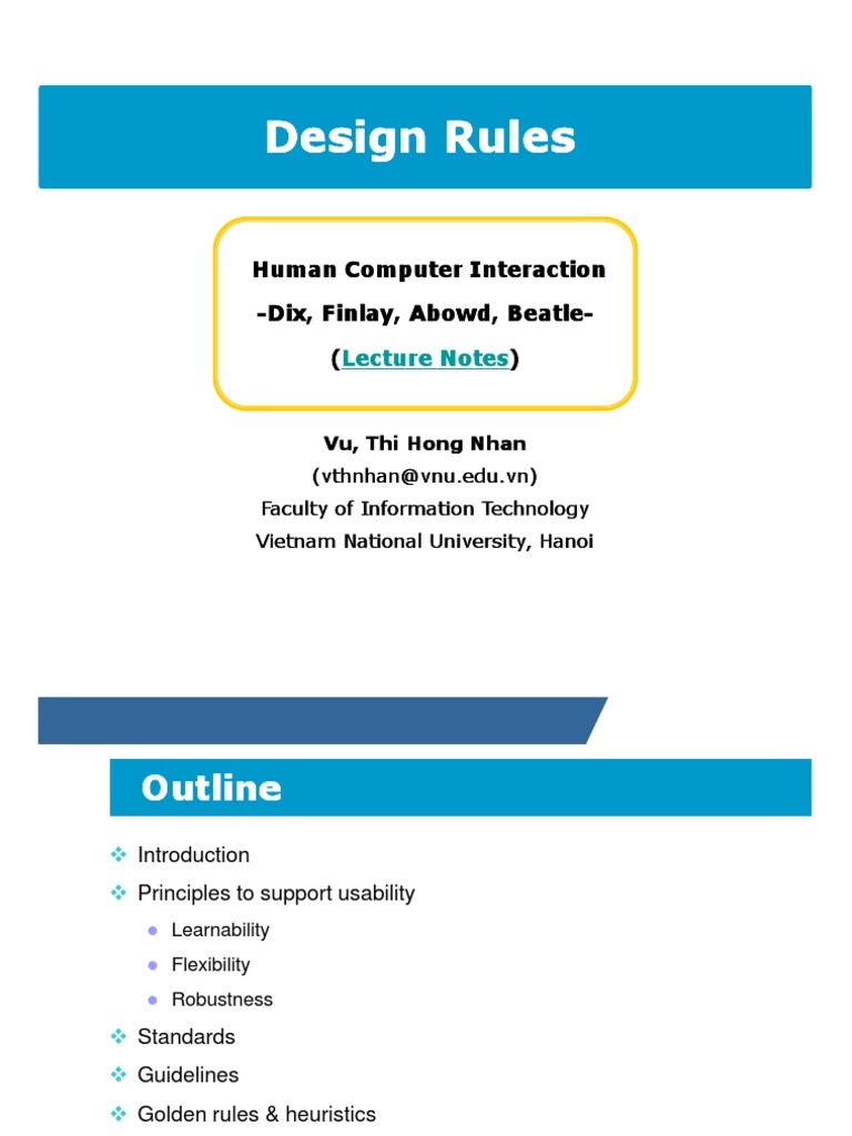 7 Design Rules | PDF | Usability | Human–Computer Interaction