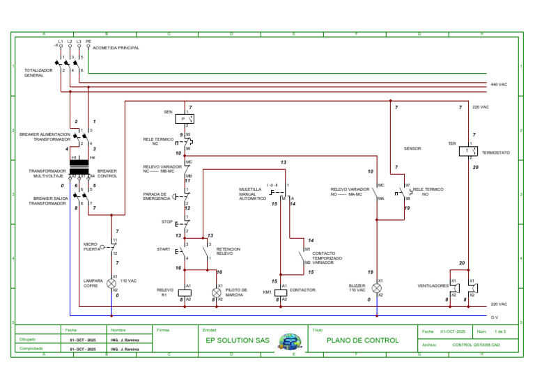 Plano de Control QS10058.CAD | PDF