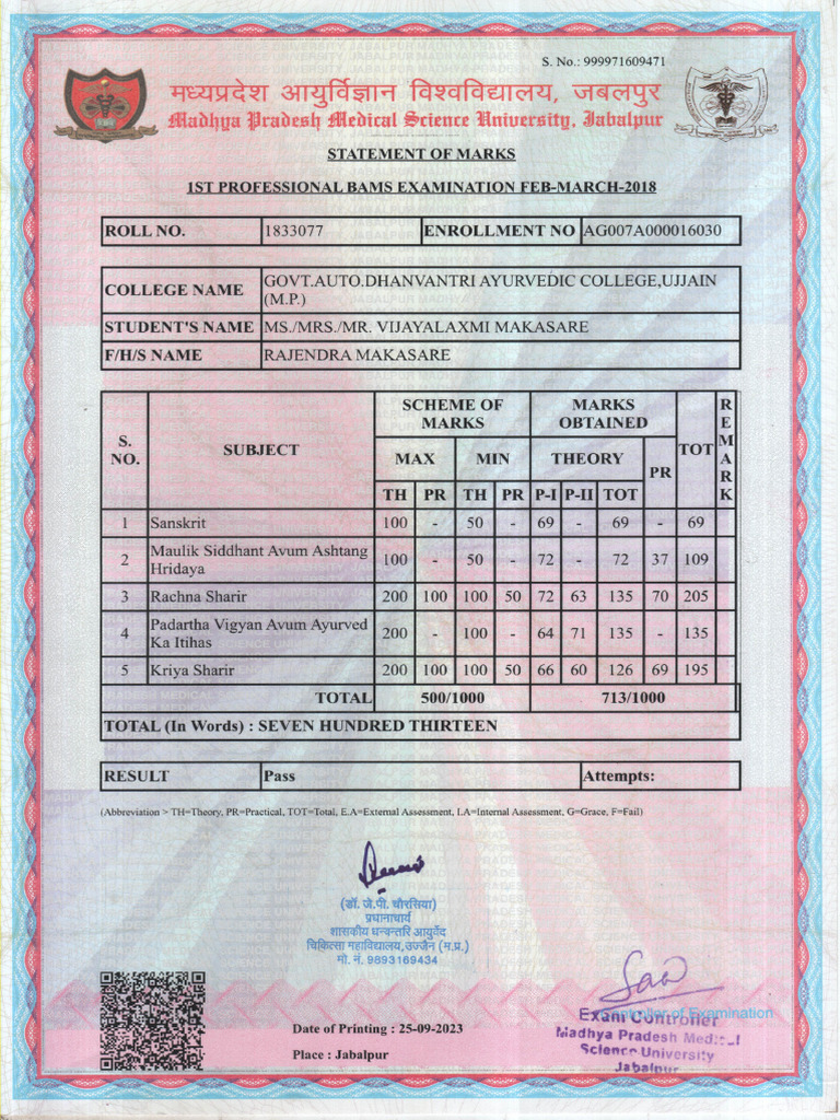 Bams I | PDF