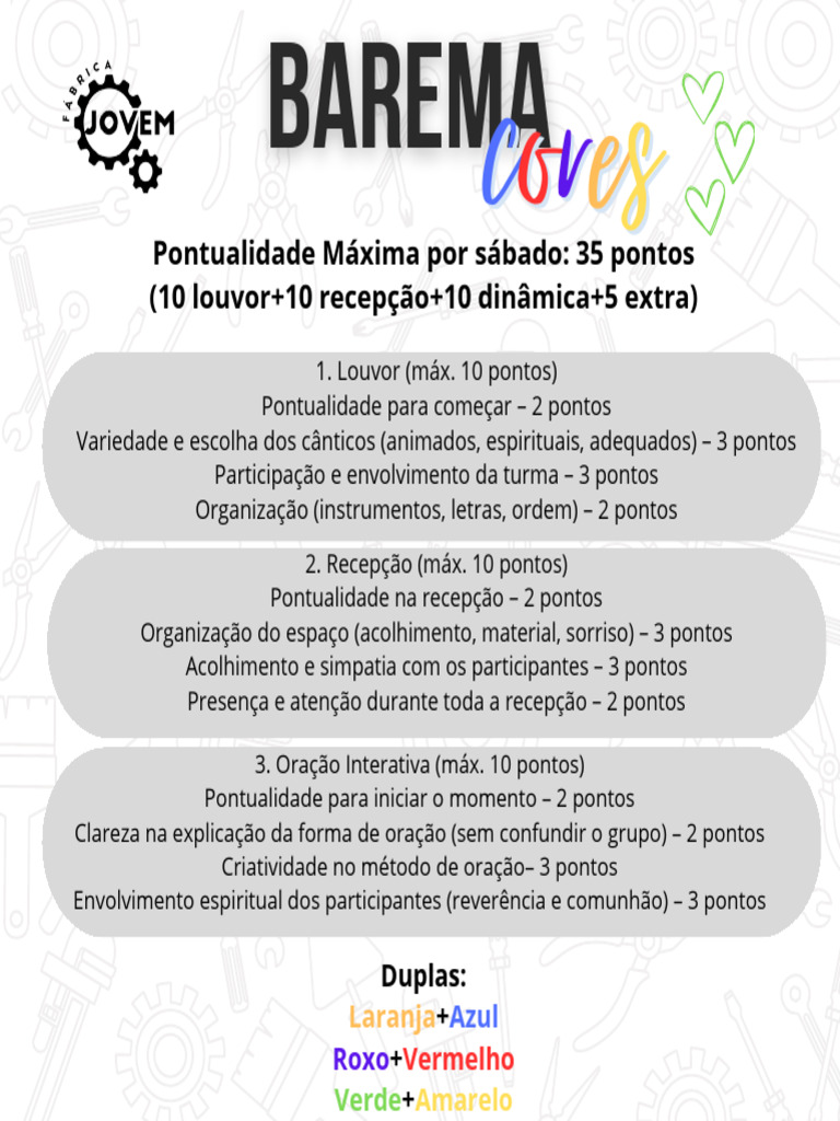 Regras de Avaliação do Barema Jovem | PDF | Processamento de imagem ...