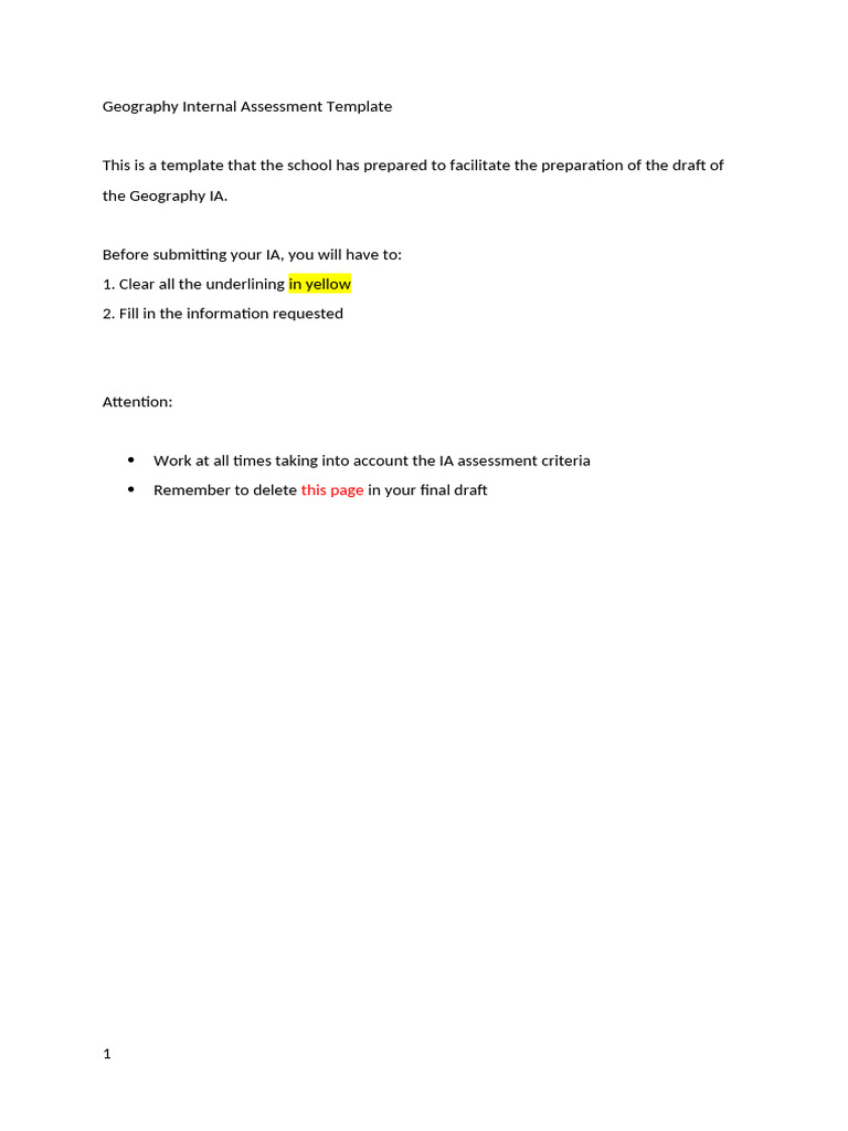 IA Geography Template | PDF | Statistics | Data