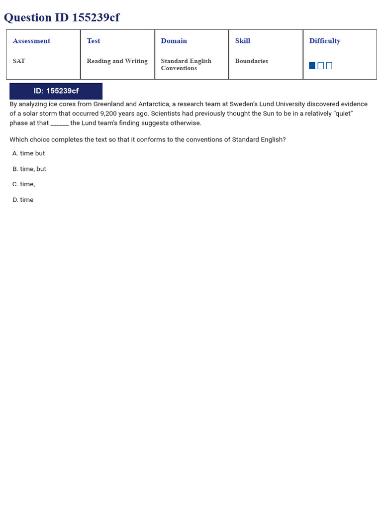 SAT Standard English Conventions Questions | PDF | Sat