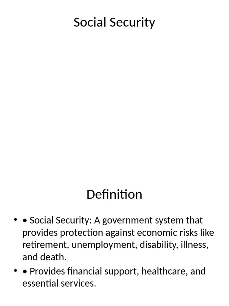 Social Security Presentation | PDF