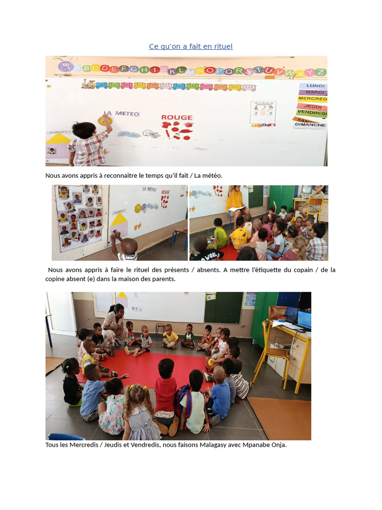 Activités éducatives en maternelle | PDF