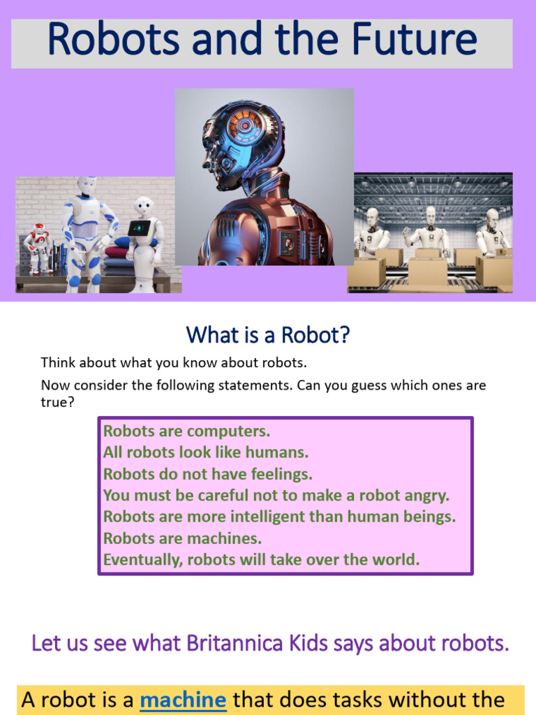 Robots and The Future Conversation Topics Dialogs Teacher Development ...
