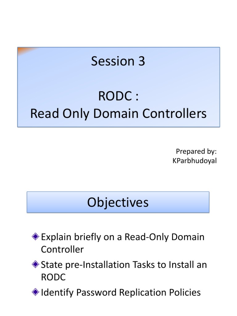 RODC | PDF | Active Directory | Domain Name System