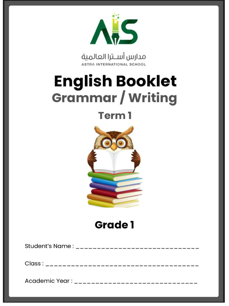 Grade 1 Grammar Writting Booklet | PDF | Linguistics | Syntax