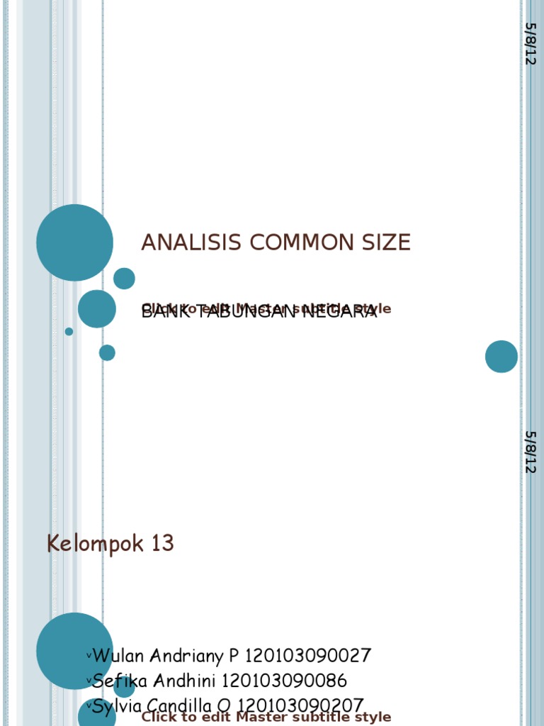 BTN-ANALISIS COMMON SIZE | PDF